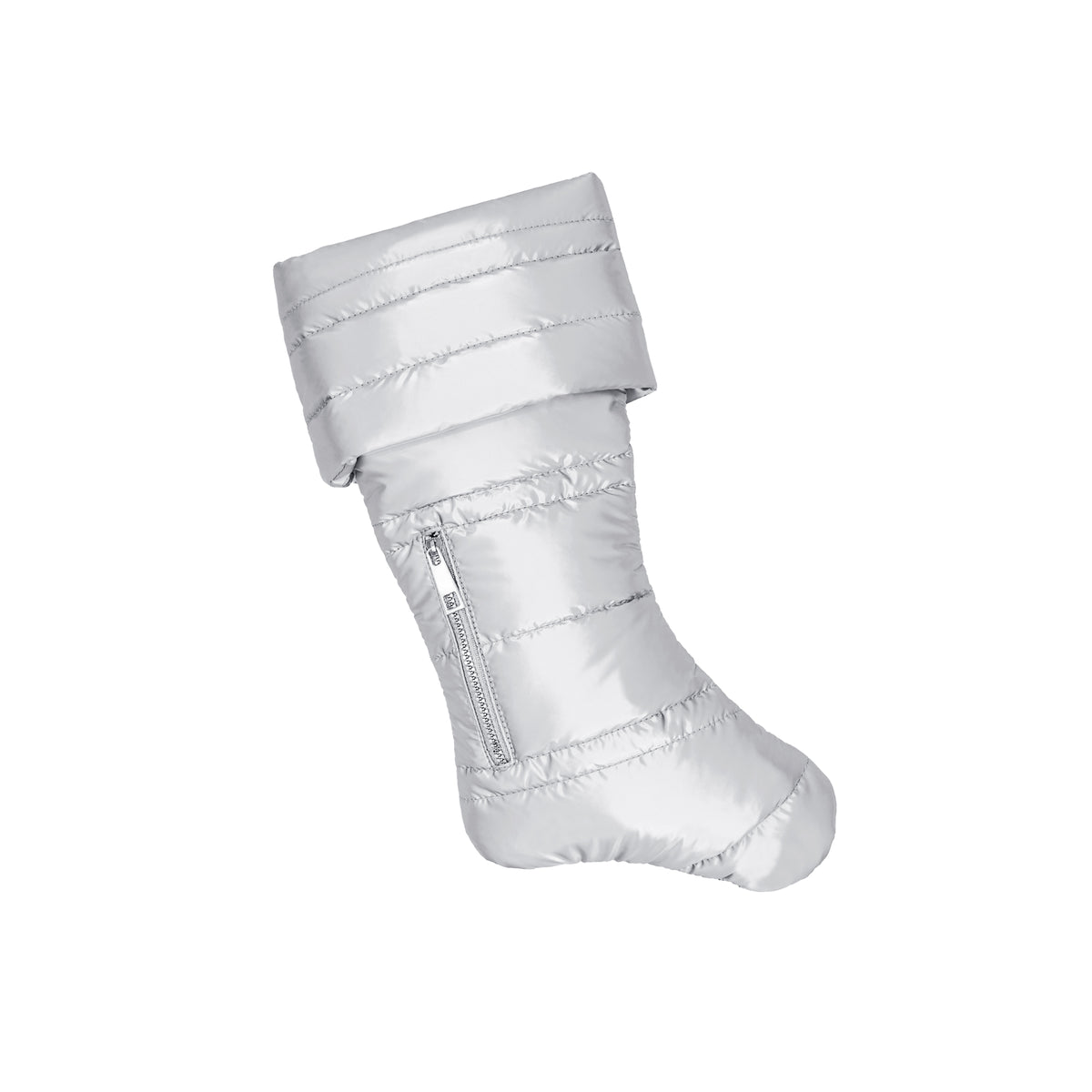 Matte Silver Puffer Christmas Stocking – Gigi Seasons
